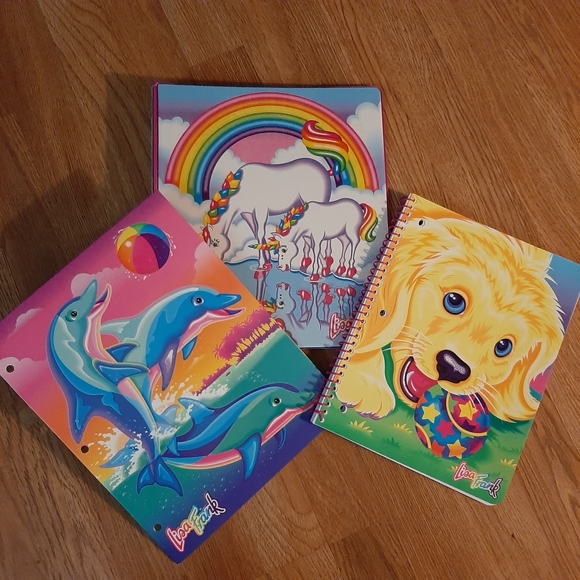 Lisa Frank | Office | Lisa Frank 3th Birthday 3pc Binder Bundle Nwt ...